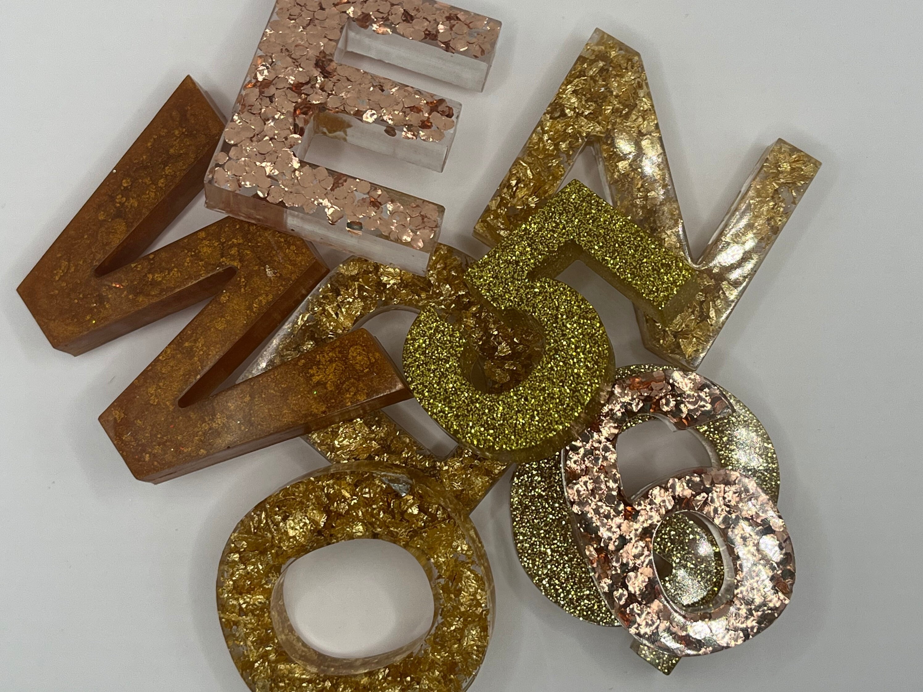 Resin Alphabet & Number Learning Set, Preschool, Teaching, Custom - Etsy