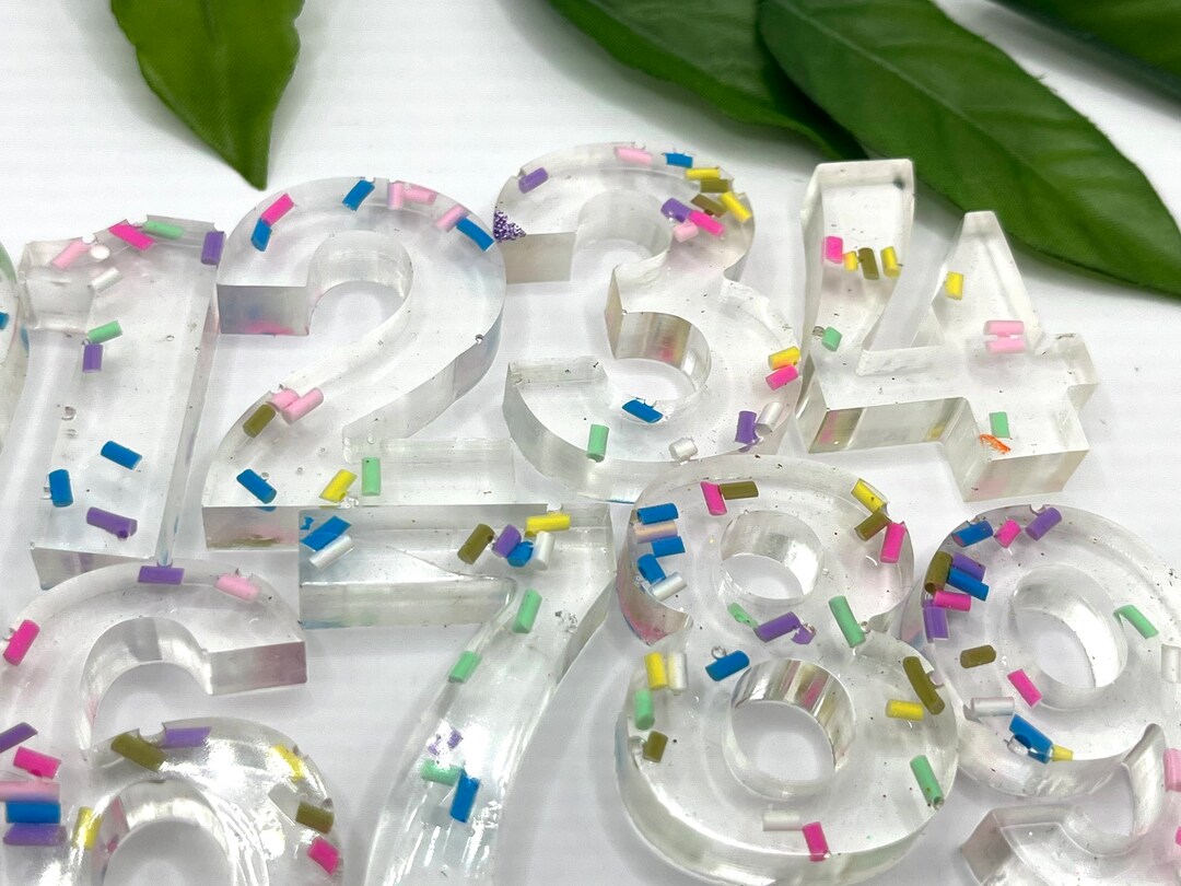 Sprinkles Set Made to Order Resin Number Set Learning Set - Etsy