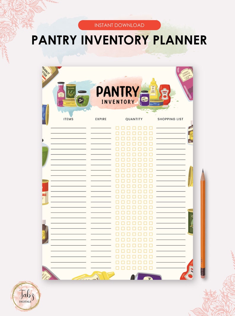 Kitchen Inventory Tracker Bundle Pantry Inventory Freezer - Etsy