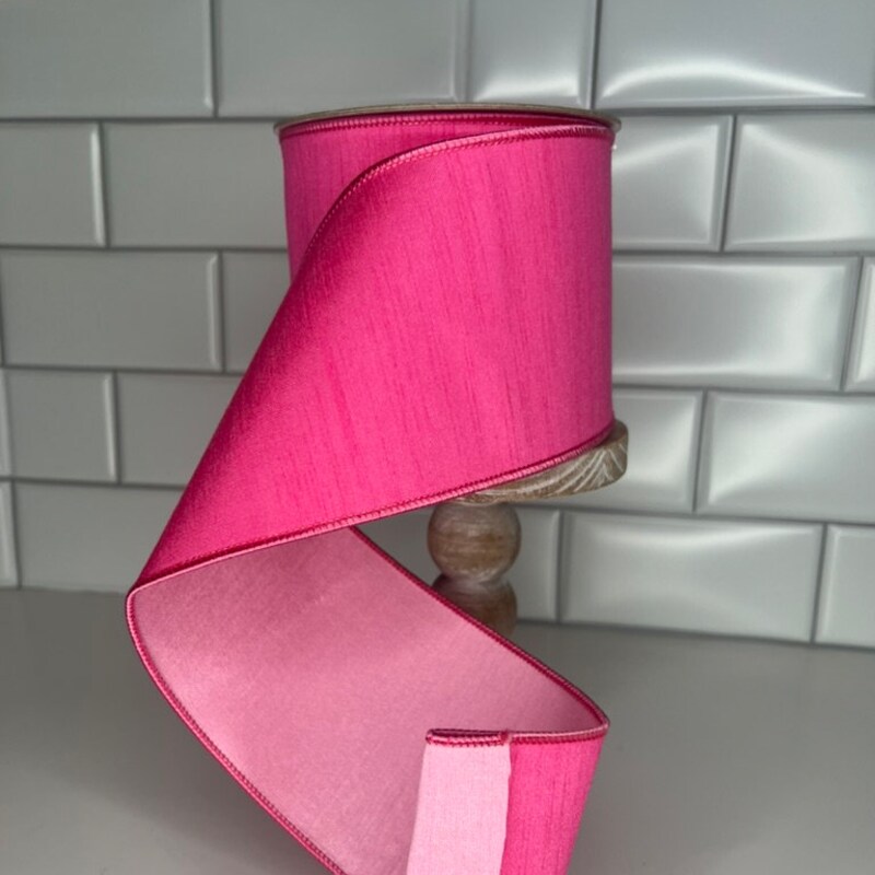 Pink Wired Ribbon - Etsy