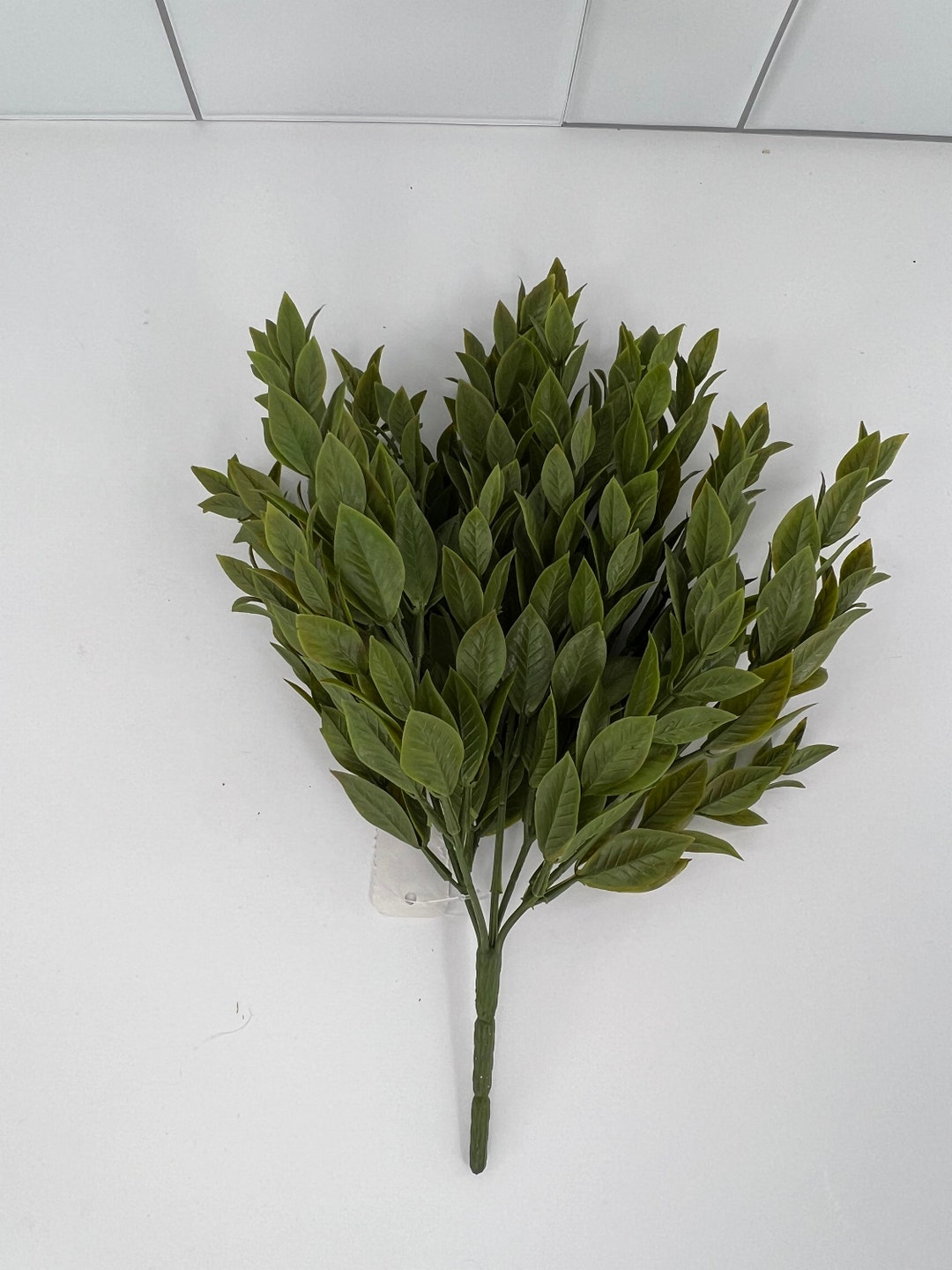 12"l Ruscus Bush, Greenery Bush, Dark Green, Filler Bush, Everyday ...
