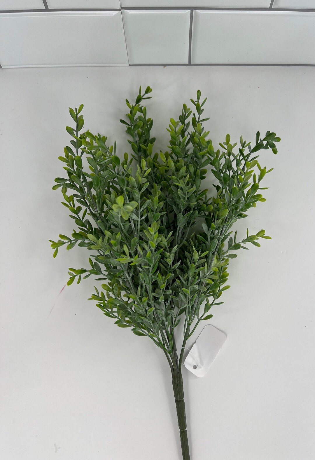 16" Mini Ruscus Bush, Filler Bush, Light Green With Texture, Pusher ...