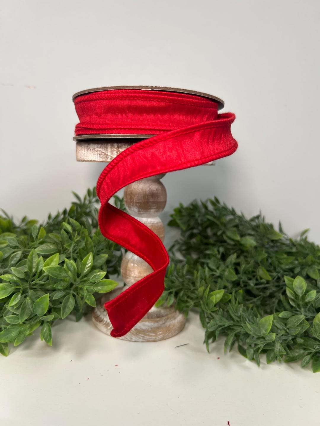 Cherry Red Ribbon 7/8" | Reliant Wired Ribbon for Summer Wreaths ...