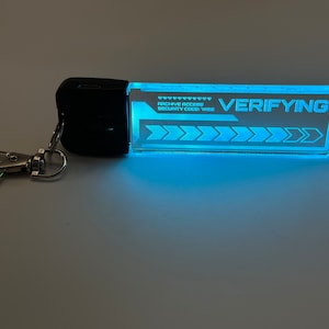 Futuristic Cyberpunk Keychain - Color Changing - Futuristic LED ...