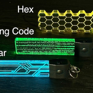 Cyberpunk Keychain - Color Changing - Stocking Stuffer -light up ...