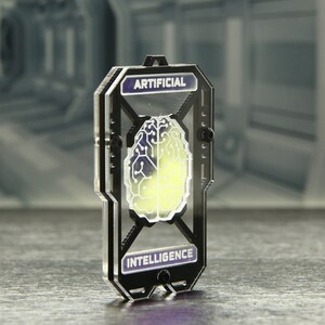 Cyberpunk Artificial Intelligence (A.I.) Key Necklace Pendant ...