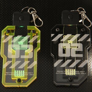 LED Cyberpunk Emergency Access Key Pendant Cyberpunk - Etsy