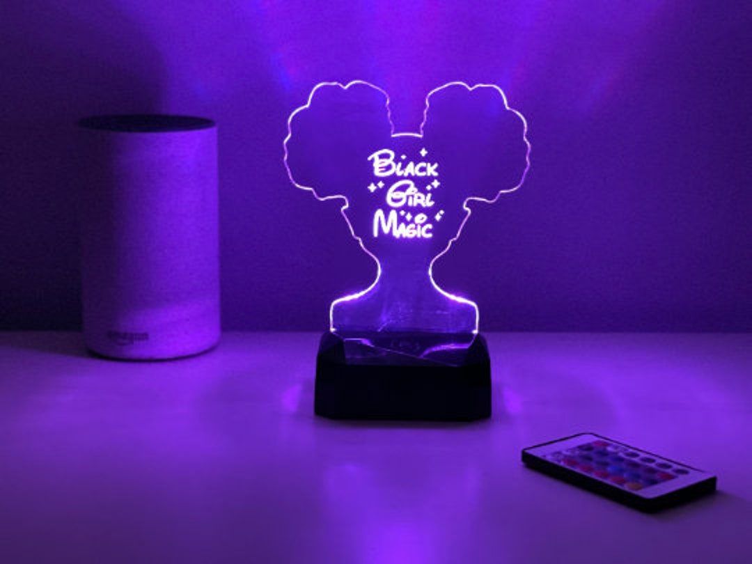 Black Girl Magic Sign - Black Girl Magic LED Night Light - Personalized ...