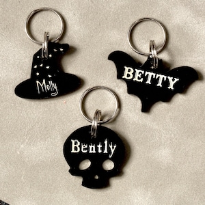 Personalized Bat Pet Tag or Human ID Tag, Perfect Tag for Cats, 10 ...