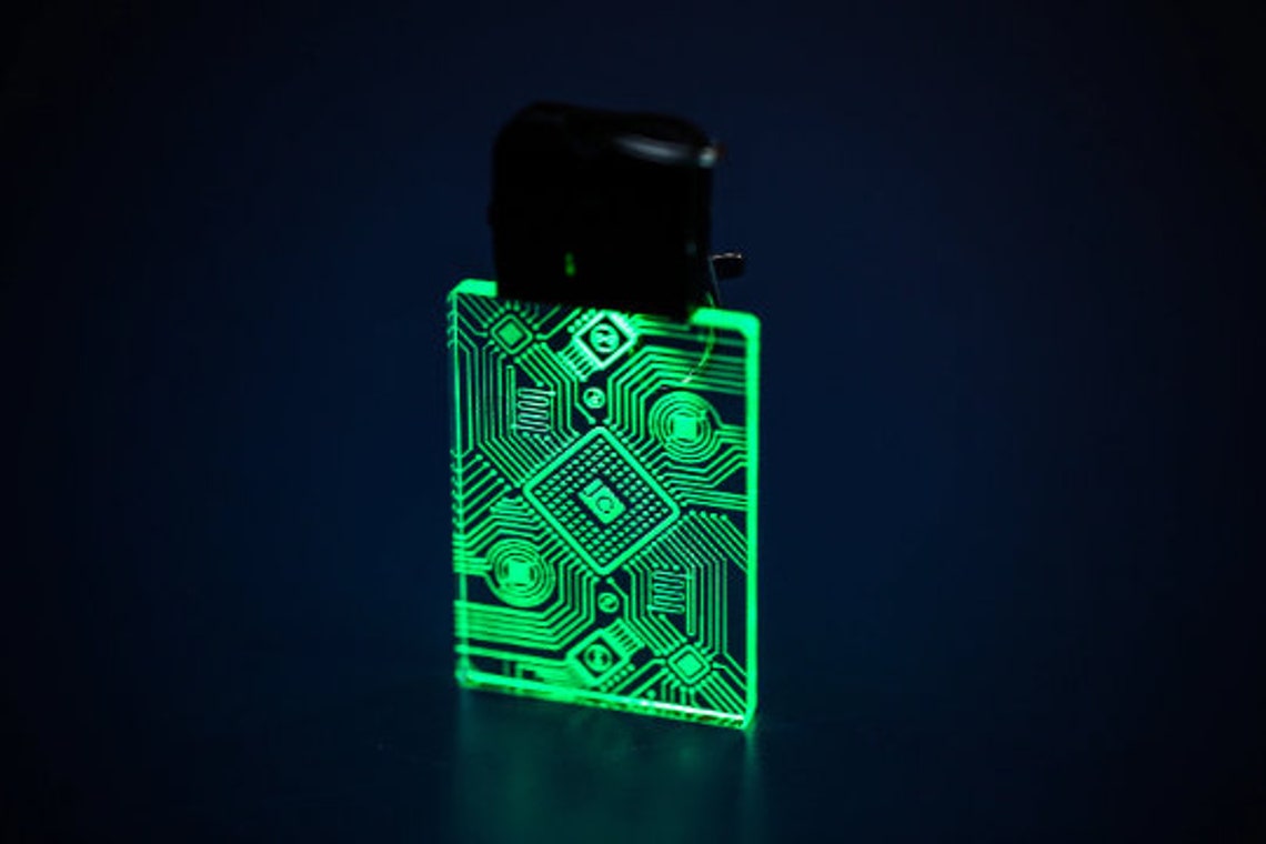 Cyber Punk Circuit Led Pendant Made in USA Color Changing - Etsy