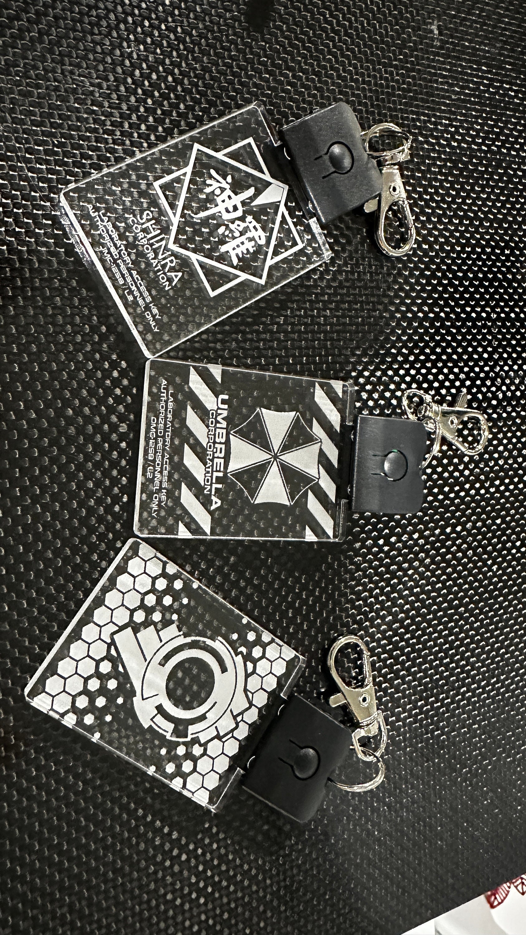 Cyberpunk Keychain - Color Changing - Umbrella Corp - Shinra Corp ...