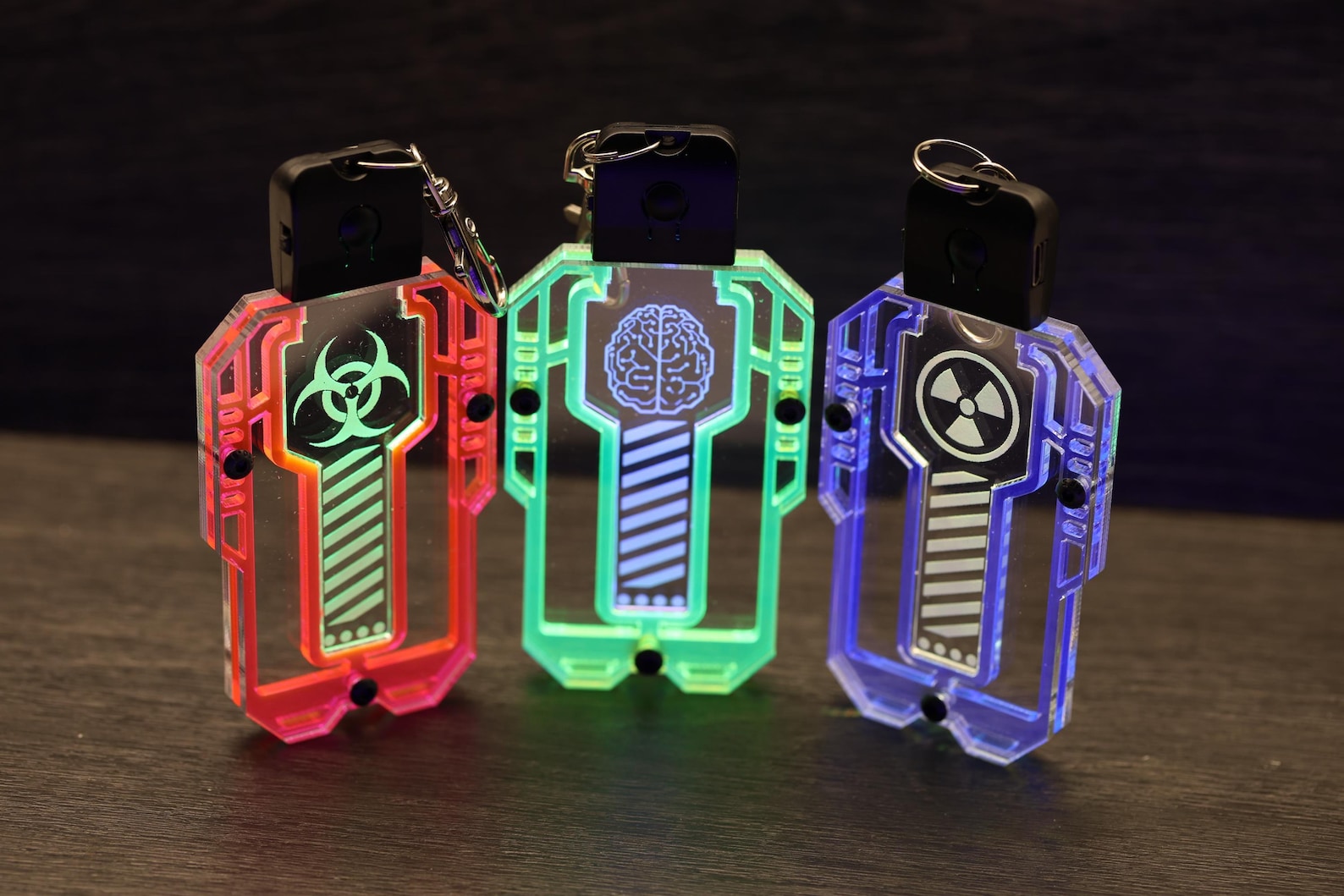 LED Cyberpunk Emergency Access Key Pendant - Cyberwear - Futuristic ...