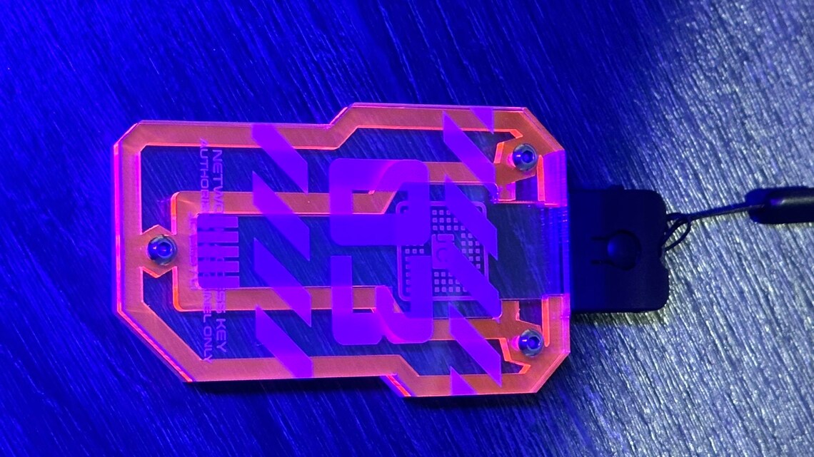 LED Cyberpunk Emergency Access Key Pendant Cyberpunk - Etsy