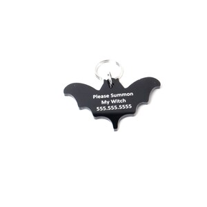 Personalized Bat Pet Tag or Human ID Tag, Perfect Tag for Cats, 10 ...