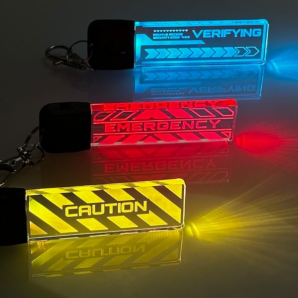 Cyberpunk Light up Keychain - Etsy