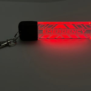 Futuristic Cyberpunk Keychain - Color Changing - Futuristic LED ...