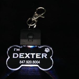 Personalized LED Dog Tag - Light up Dog Tag - Color Changing - Stocking ...