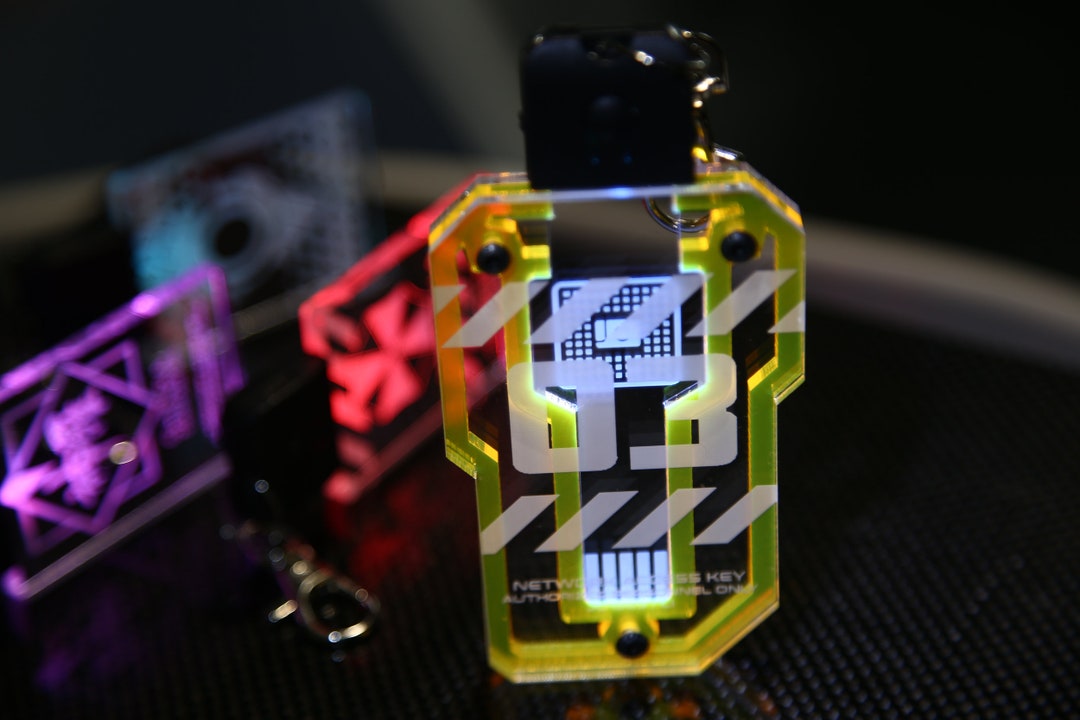 LED Cyberpunk Emergency Access Key Pendant Cyberpunk - Etsy