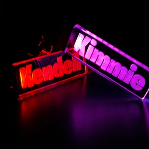 Personalized LED Light up Name Keychain | USA Made | Color Changing ...