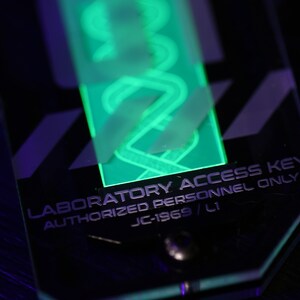Cyberpunk Biohazard Access Key Necklace Pendant Cyberpunk Accessory ...