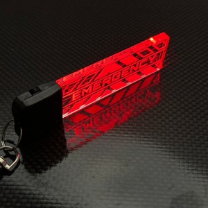Futuristic Cyberpunk Keychain - Color Changing - Futuristic LED ...