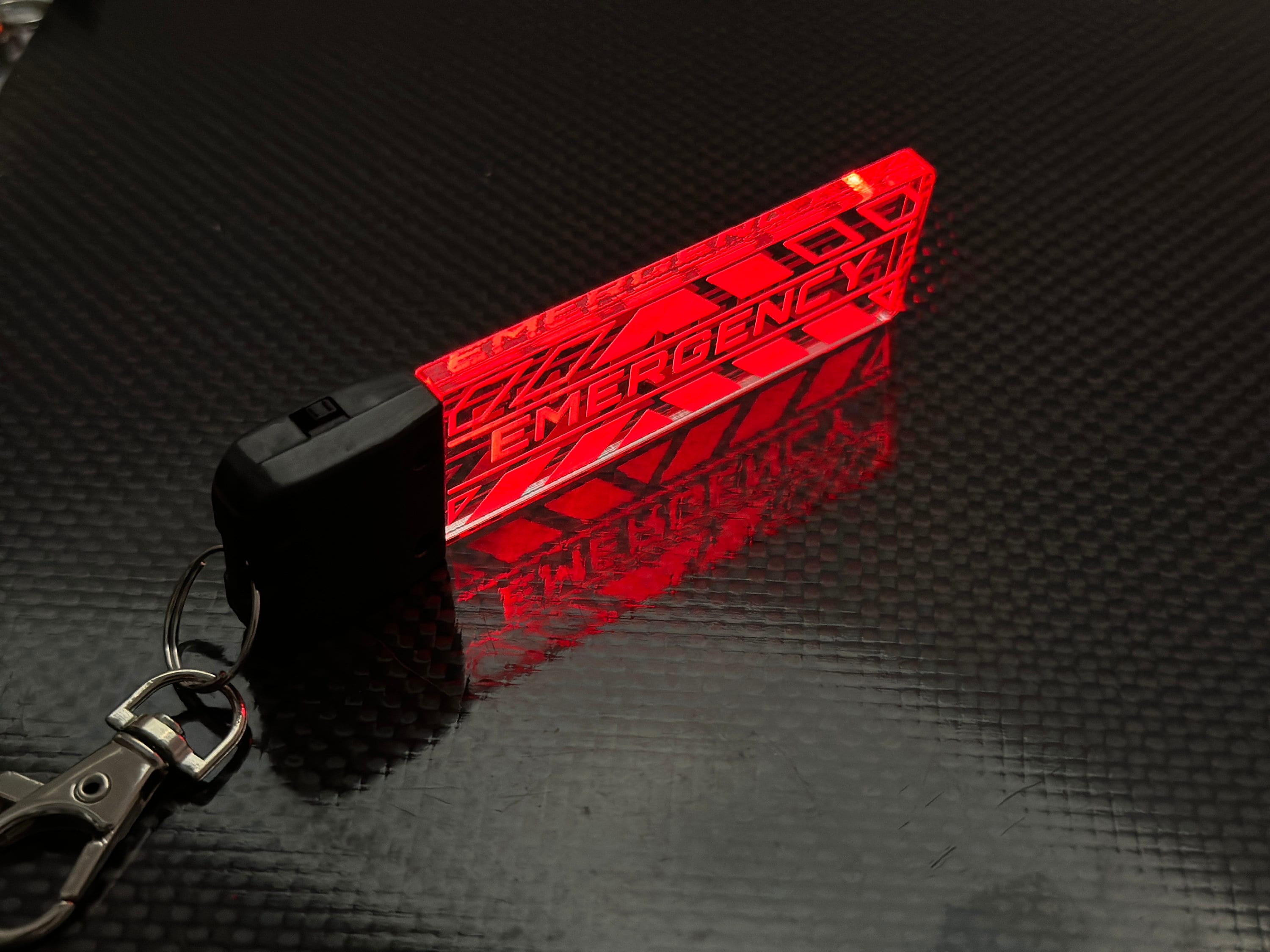 Futuristic Cyberpunk Keychain - Color Changing - Futuristic LED ...