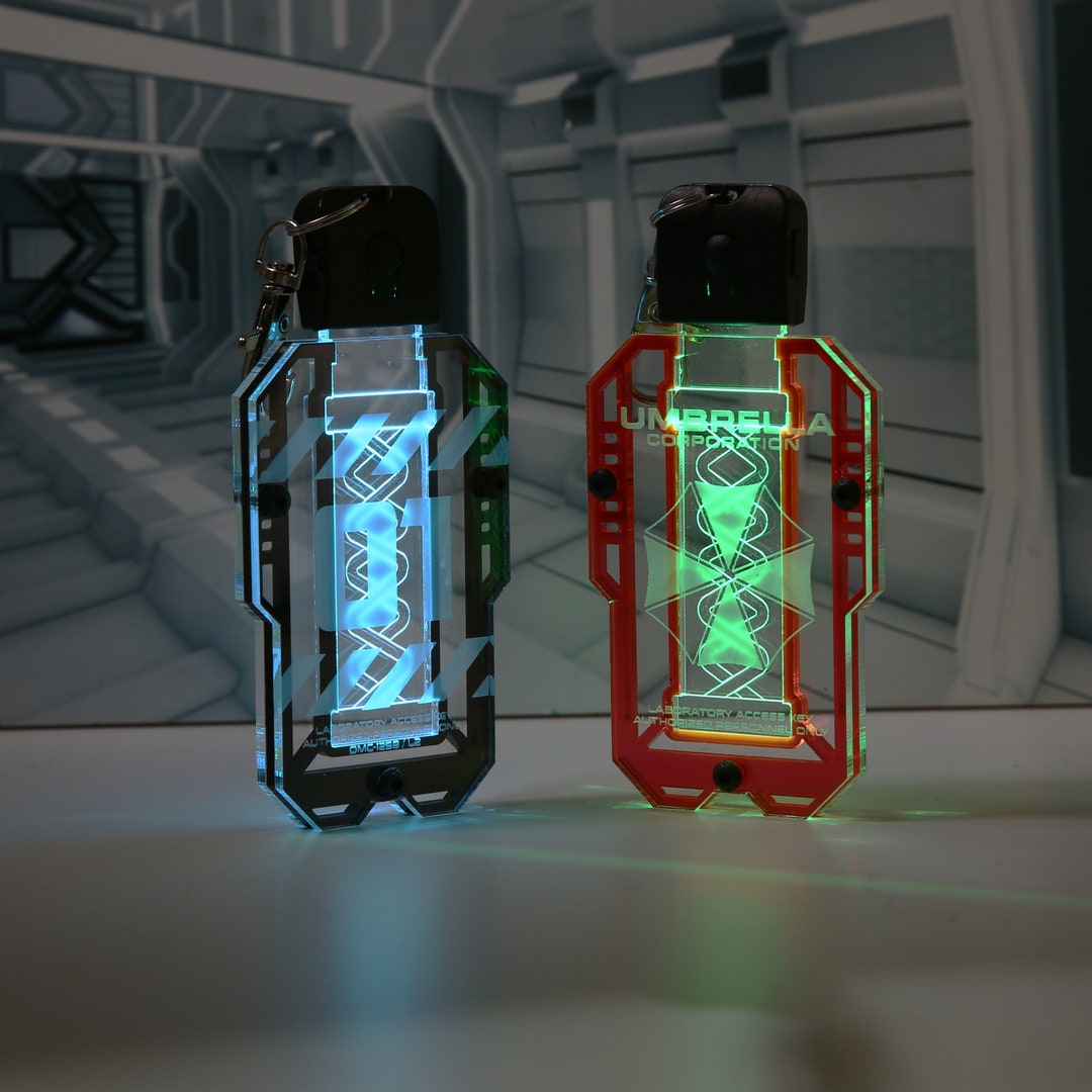 LED Biohazard Access Key Pendant - Cyberpunk Accessory - Cyberwear ...