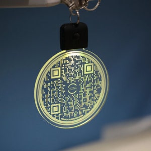 Personalized QR Code Led Pendant | QR Code Led Necklace Light up ...