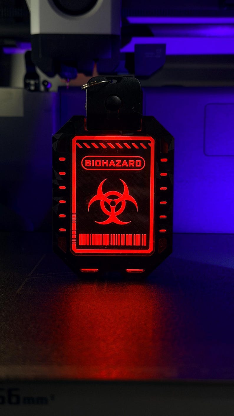 Personalized Cyberpunk LED Access Badges – Rechargeable Acrylic Badge ...