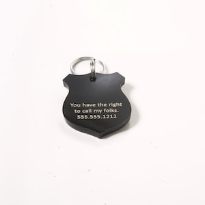 K-9 Dog Tag - Police Badge Dog Tag for Dogs - Pet ID - King - Sheriff ...