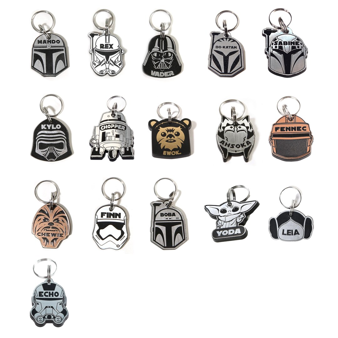 Personalized Kylo Ren Pet Tag Personalized Storm Trooper Pet Tag Personalized Darth Vader Pet Tag Etsy Canada