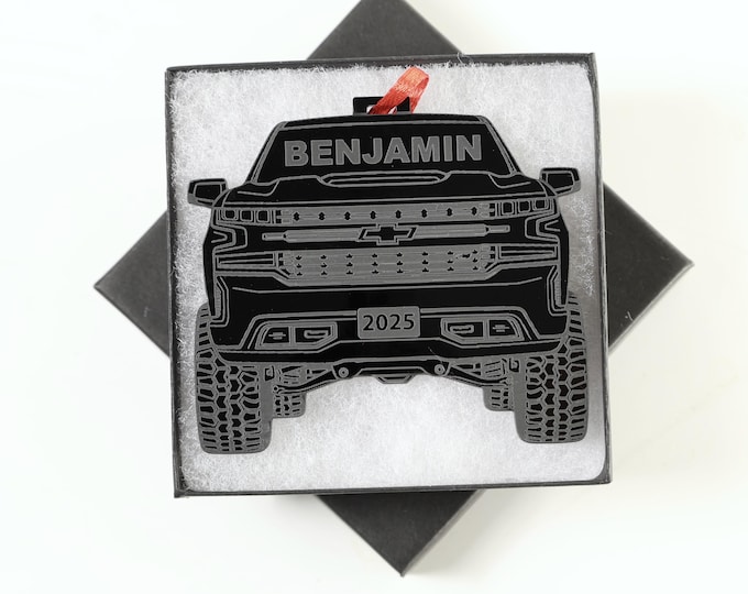 Christmas Ornament, 1985 Chevy Silverado 10 Fleetside Pickup Truck ...
