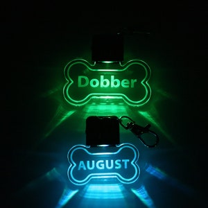 Human Pup Necklace - Light up Dog Tag - Color Changing - Stocking ...