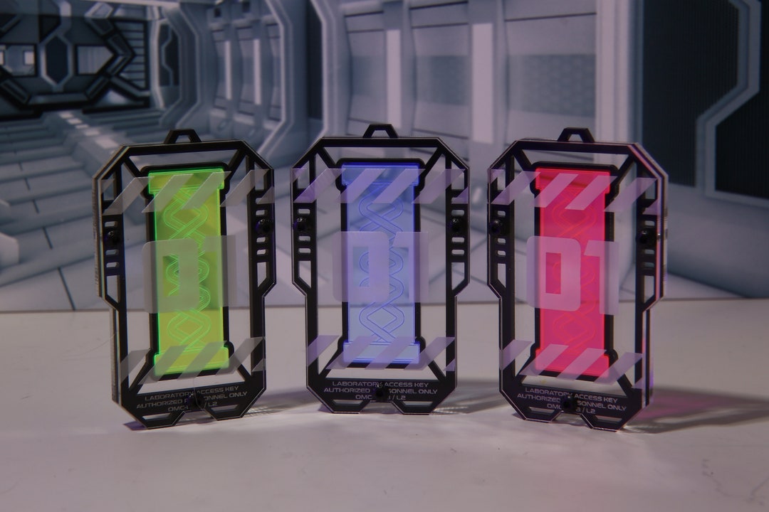 Cyberpunk Biohazard Access Key Necklace Pendant - Cyberpunk Accessory ...