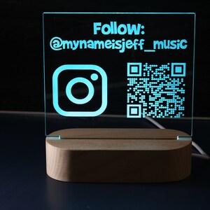 Personalized LED QR Code Sign - Scan to Pay Sign - Connect With Us Sign ...