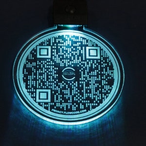Personalized QR Code Led Pendant | QR Code Led Necklace Light up ...