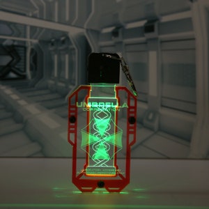 LED Biohazard Access Key Pendant - Cyberpunk Accessory - Cyberwear ...