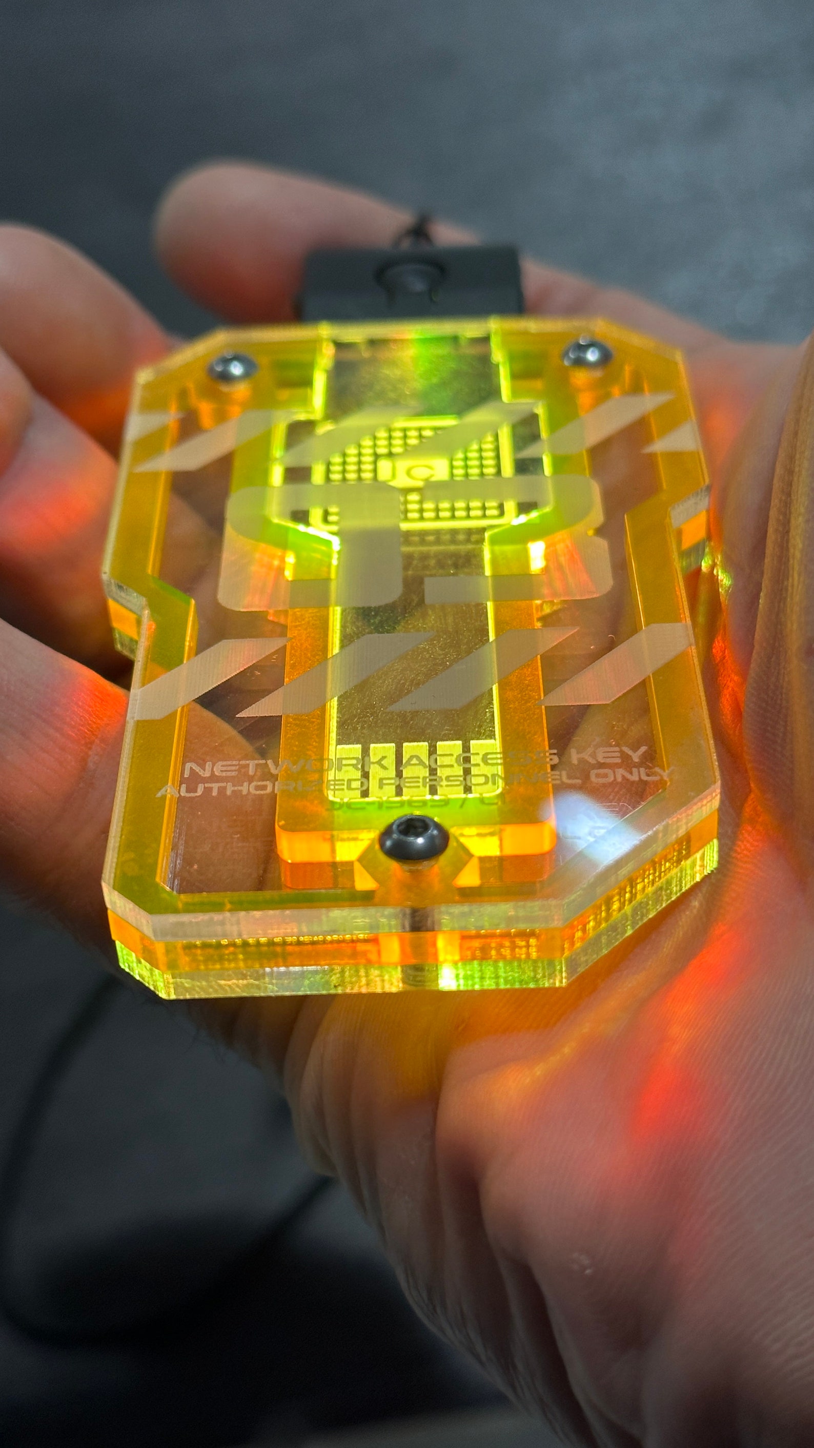 LED Cyberpunk Emergency Access Key Pendant Cyberpunk - Etsy
