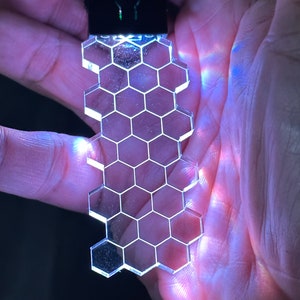 Cyberpunk Keychain - Color Changing - Stocking Stuffer -light up ...