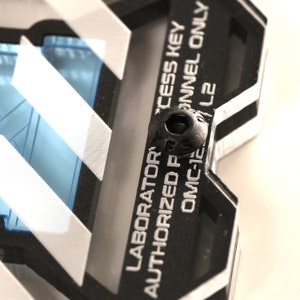 Cyberpunk Biohazard Access Key Necklace Pendant - Cyberpunk Accessory ...