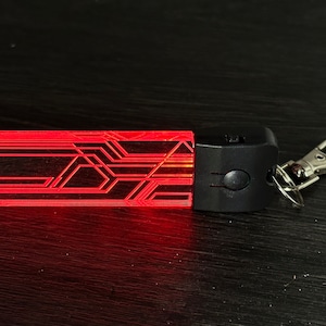 Cyberpunk Keychain - Color Changing - Stocking Stuffer -light up ...