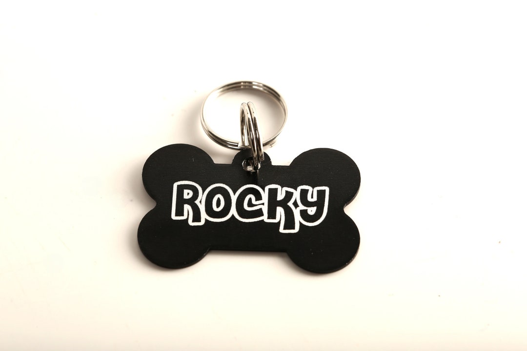 Human Pup Necklace - Dog Tag - Stocking Stuffer - Bone Tag - Metal Name ...