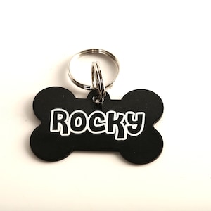 Human Pup Necklace - Dog Tag - Stocking Stuffer - Bone Tag - Metal Name ...