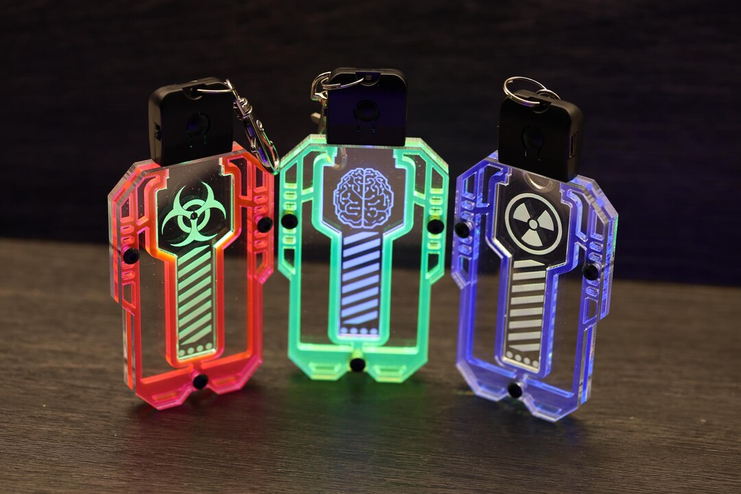 LED Cyberpunk Emergency Access Key Pendant - Cyberpunk Accessory ...
