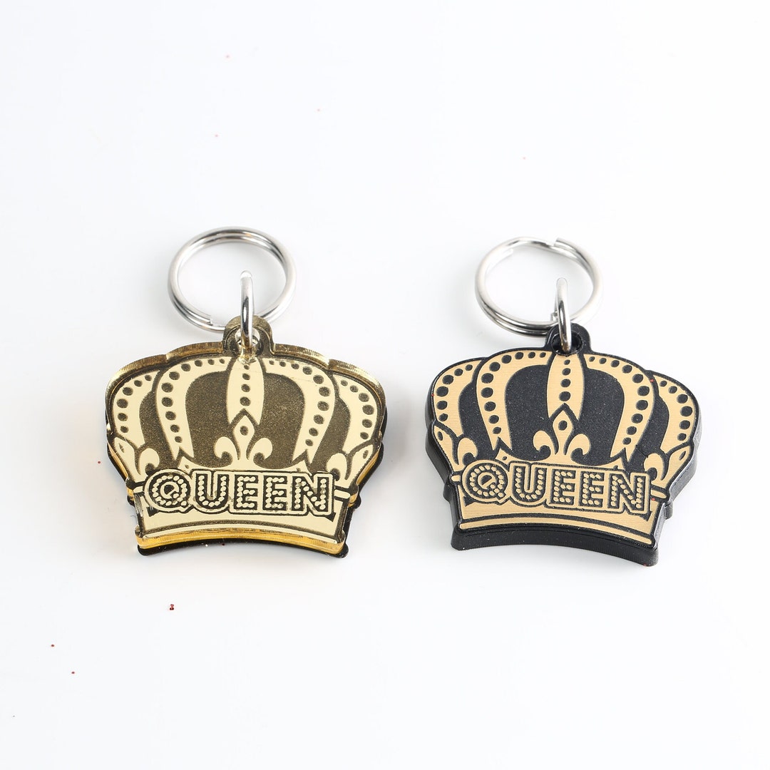 Crown Dog Tag - Dog Tag for Dogs - Pet ID - King - Queen per ID - Royal ...