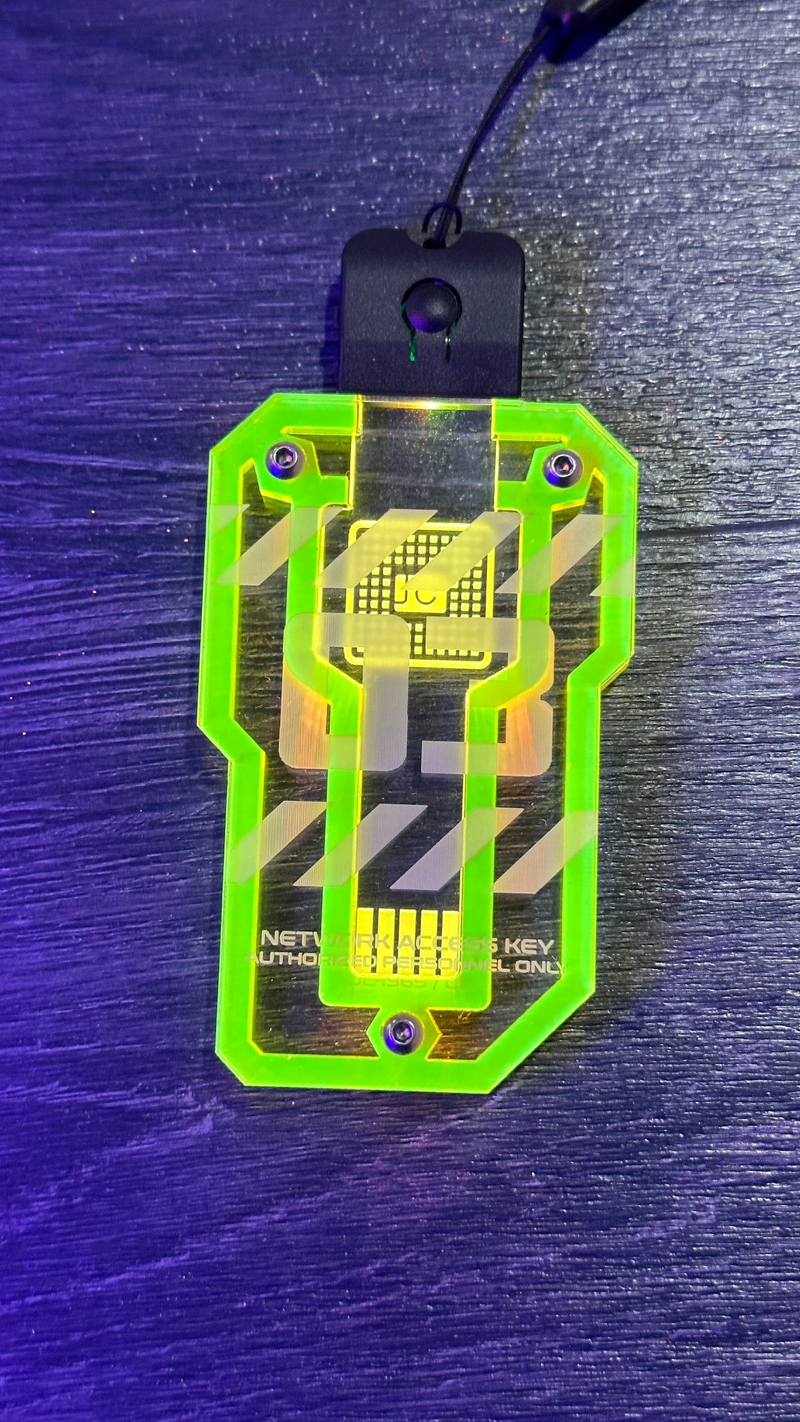 LED Cyberpunk Emergency Access Key Pendant Cyberpunk - Etsy