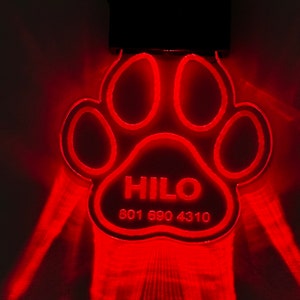 Personalized LED Dog Tag - Light up Dog Tag - Color Changing - Stocking ...