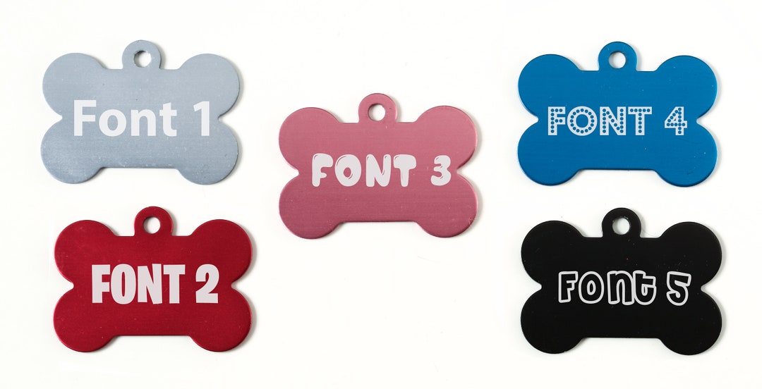 Human Pup Necklace Dog Tag Stocking Stuffer Bone Tag Metal Name Tag - Etsy