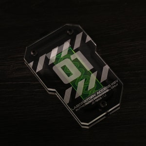 Cyberpunk Biohazard Access Key Necklace Pendant Cyberpunk Accessory ...