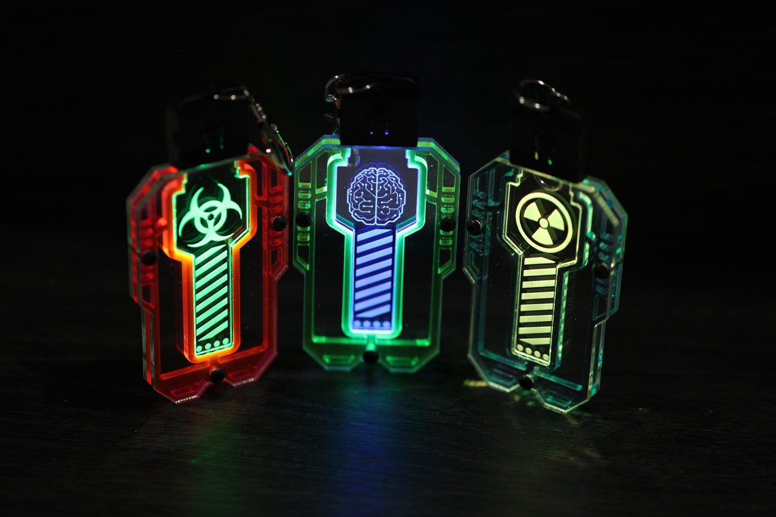 LED Cyberpunk Emergency Access Key Pendant - Cyberwear - Futuristic ...